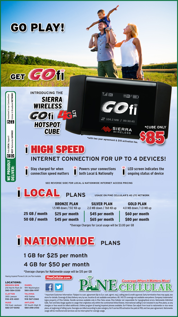 Pine Cellular Cell Phone Company Oklahoma